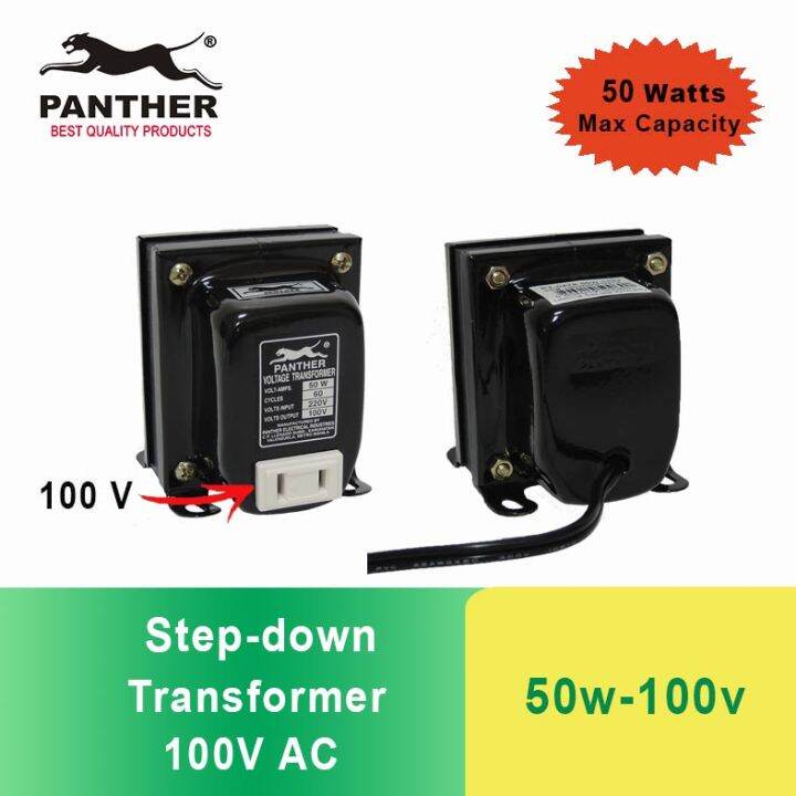 Panther 50w-100v Step-down Transformer 50 Watts, Input 220VAC, Output ...