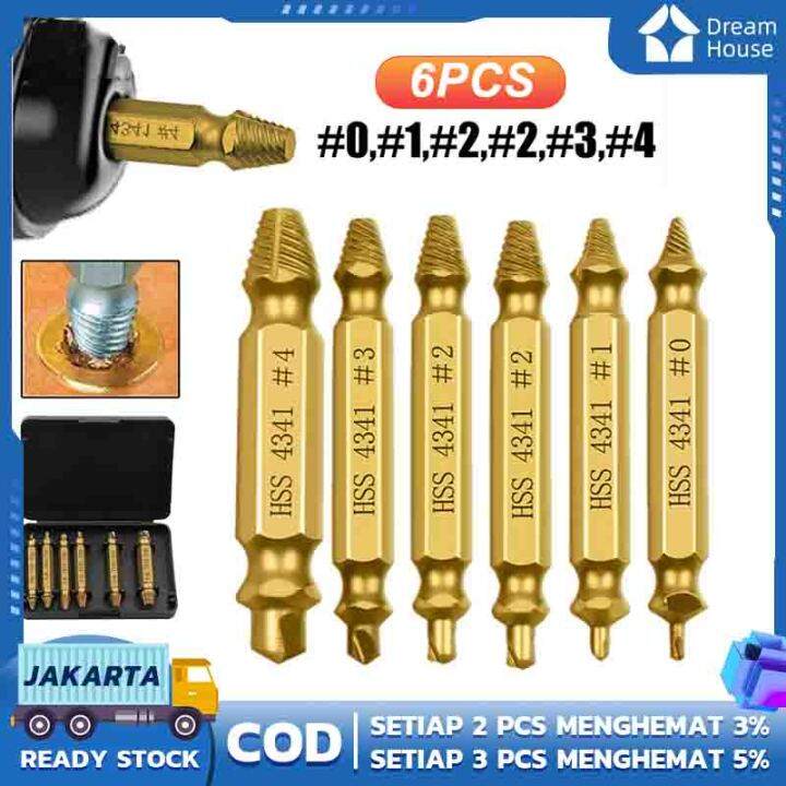 （Dikirim Dari Jakarta）6Buah/Set Alat Melepas Baut Patah Rusak speedout ...