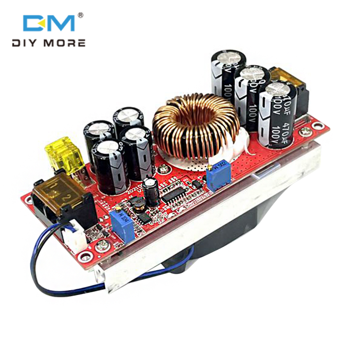 diymore DC-DC10-60V 1200W Boost Converter 20A Step Up Power Supply Module Constant Current ...