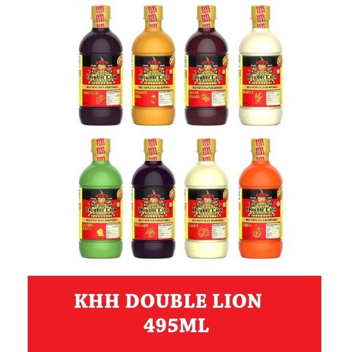 PALING MURAH : KHH DOUBLE LION BES MINUMAN BERPERISA / FLAVOURED ...
