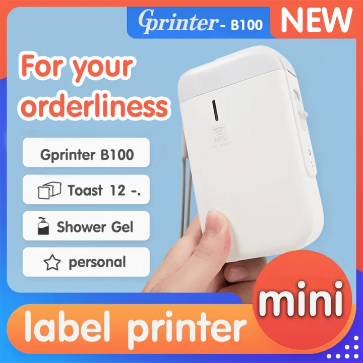 Gprinter B100 Portable Label Printer Handheld Name Price Sticker ...