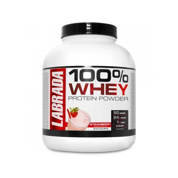 Old Model LABRADA 100 WHEY PROTEIN POWDER 4.13 LBS STRAWBERRY FLAVOR ...
