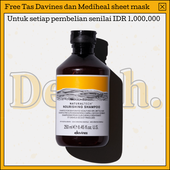 Davines - Nourishing Shampoo 250ml untuk rambut kering dan rusak | Lazada Indonesia