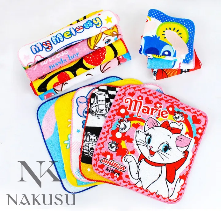 Poposy 12Pieces Mini Face Towel Assorted Design 20 x 20cm | Lazada PH