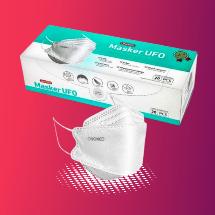 Onemed Masker Medis UFO Isi 20 Pcs Putih | Lazada Indonesia