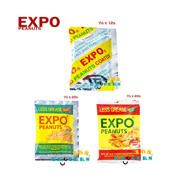 EXPO Less Grease Peanuts / Less Grease Spicy Hot / Coated Peanuts 8g ...