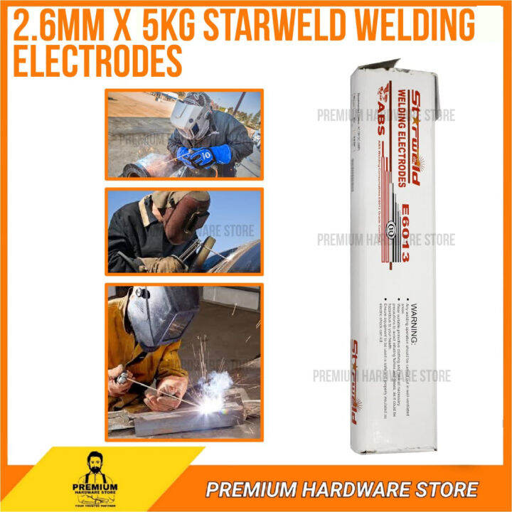STARWELD 2.6MM x 5KG Welding Electrodes E6013 AC & DC Welding Stick ...