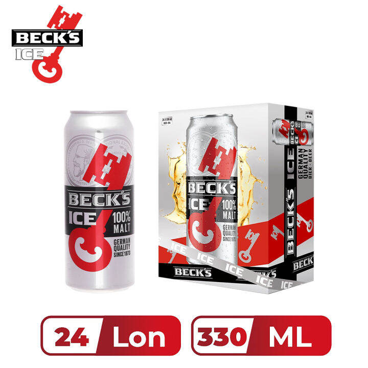 THÙNG 24 LON BIA BECK'S ICE 330ML | Lazada.vn