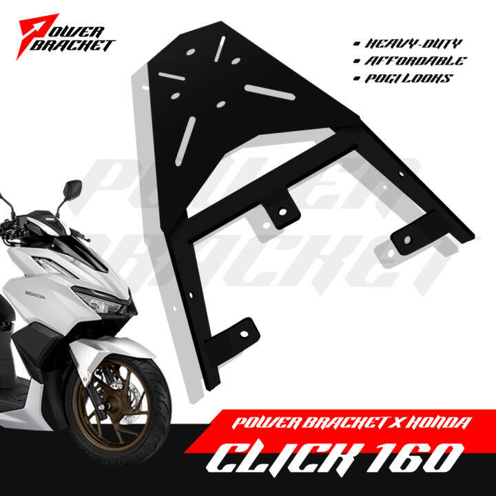 Honda Click 160 Top Box Bracket / Heavy Duty black / Motorcycle ...