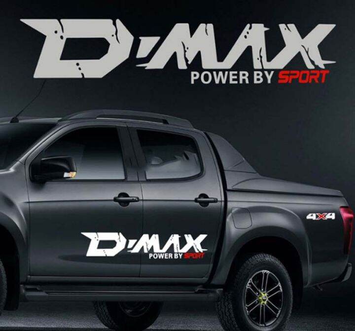 1 Pair ISUZU DMAX D-MAX Pickup Trucks Side Door Sticker Body Decals Car ...