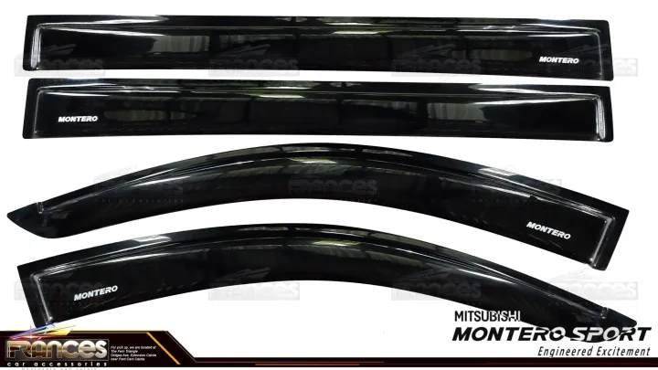 MONTER 2009-2015 MADE IN THAILAND DOOR VISOR / RAIN VISOR ( Montero ...