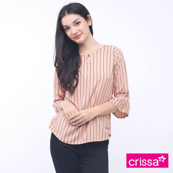 Crissa Woven Printed Rayon 3/4 Blouse COLT18-0116 | Lazada PH