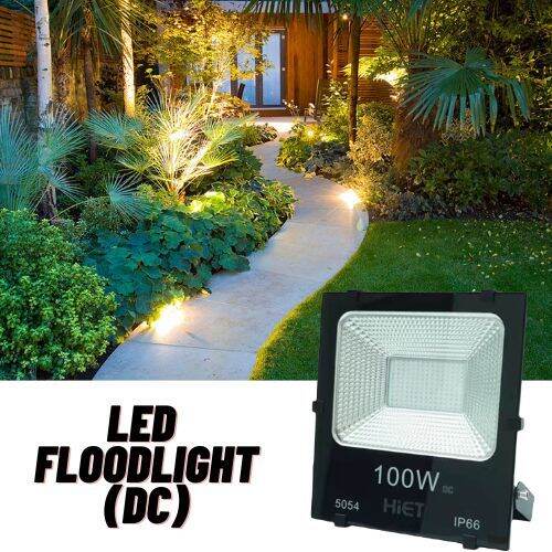HIET LED FLOODLIGHT (DC) 100W Daylight | Lazada.co.th
