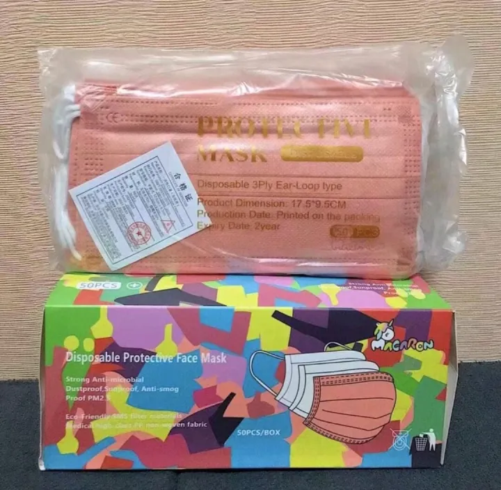 50 PCS DISPOSSABLE FACE MASK ORIGINAL FACEMASK GOOD MANNER MASK ...