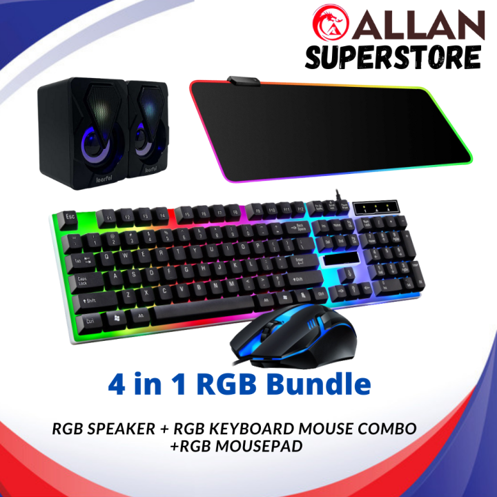 Allan RGB Bundle / RGB Speaker /RGB Combo / RGB Mousepad / RGB Keyboard ...
