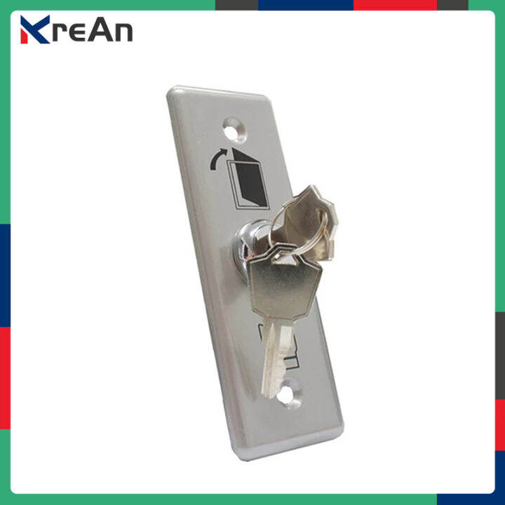 115mm Long Slim Type Stainless Steel Exit Button With Key For Access ...