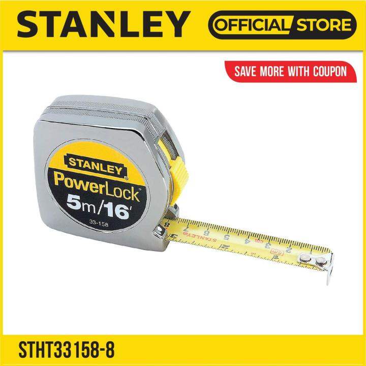 Stanley STHT33158-8 (33-158) PowerLock Measuring Tape 5m/16ft | Lazada