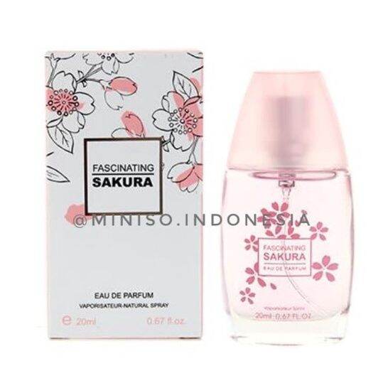 MINISO PARFUM CEWEK/FASCINATING SAKURA PERFUME 20ML AROMA FLOWER ...