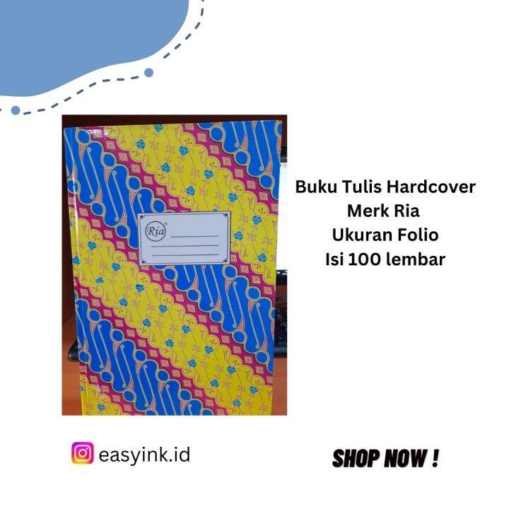 Buku Hard Cover Folio Ria 100 Lembar | Lazada Indonesia
