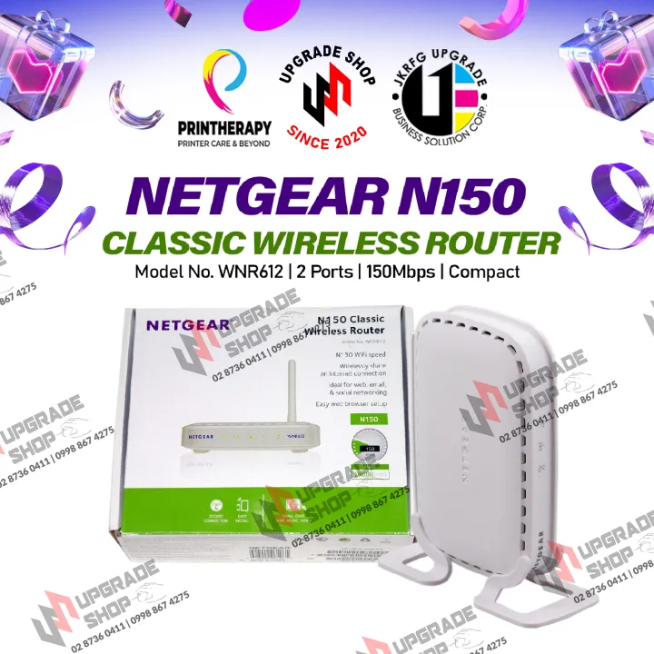 Netgear Classic Wireless Router N150 WNR612 | Lazada PH