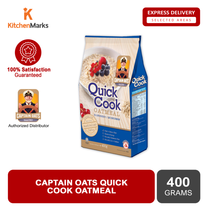 Captain Oats Quick Cook Oatmeal 400G - Express Delivery | Lazada PH