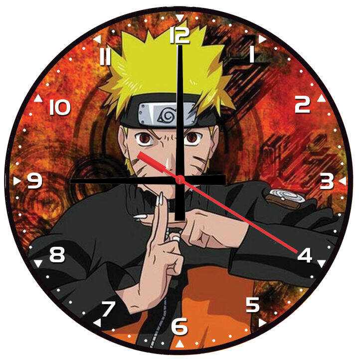 [COD] JAM DINDING NARUTO / WALLCLOCK NARUTO / JAM JAYU / JAM UNIK ...