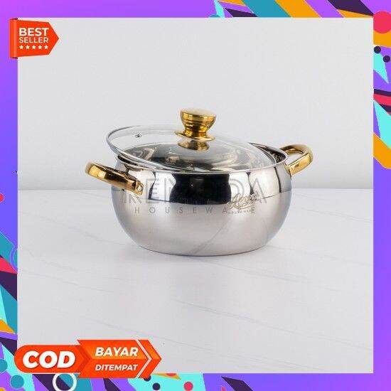 Panci 1 Set Lengkap Promo Besar Kecil Kukusan Penanak Set Stainless ...