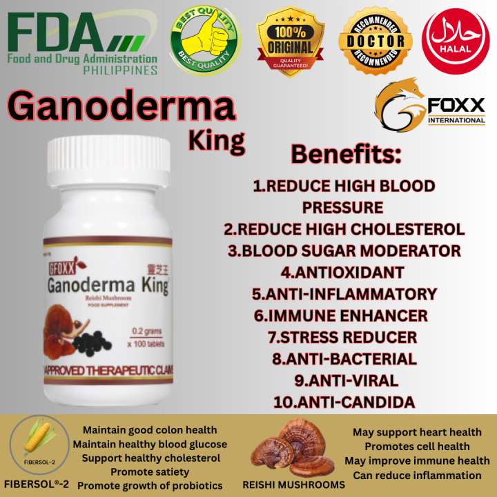 OriginalGFOXX ORIGINAL GANOGfoxx Ganoderma King Food Supplements (1 ...
