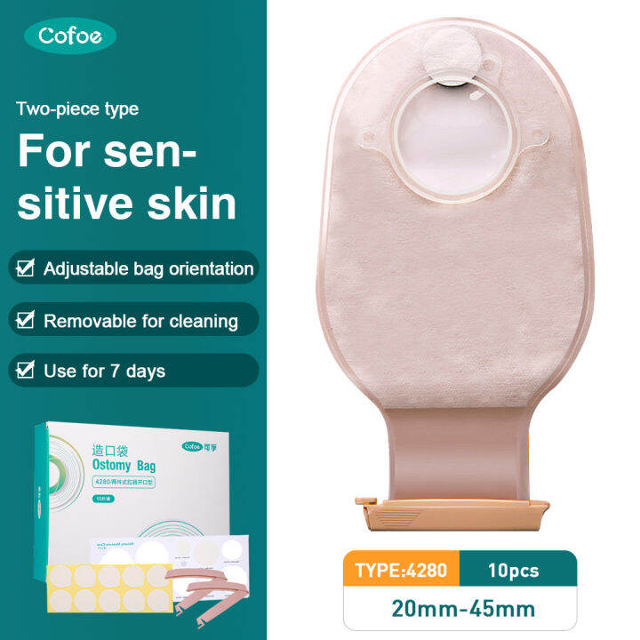 Cofoe 10ชิ้นกระเป๋าสองชิ้นแบบนำกลับมาใช้ใหม่ได้กระเป๋าสำหรับการดูแลแบบเปลี่ยนได้โดยไม่ต้องใช้ ...