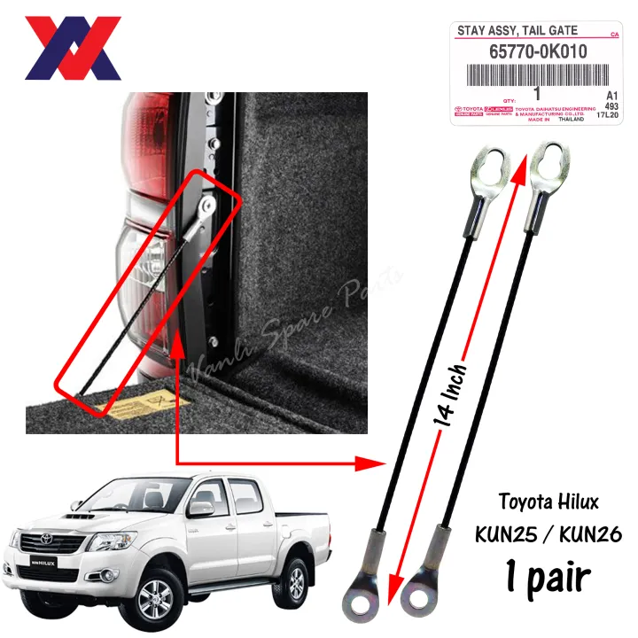 Toyota Cable Tail Gate for Toyota Hilux KUN25 KUN26 ( 1 Pair = 2 pcs ...