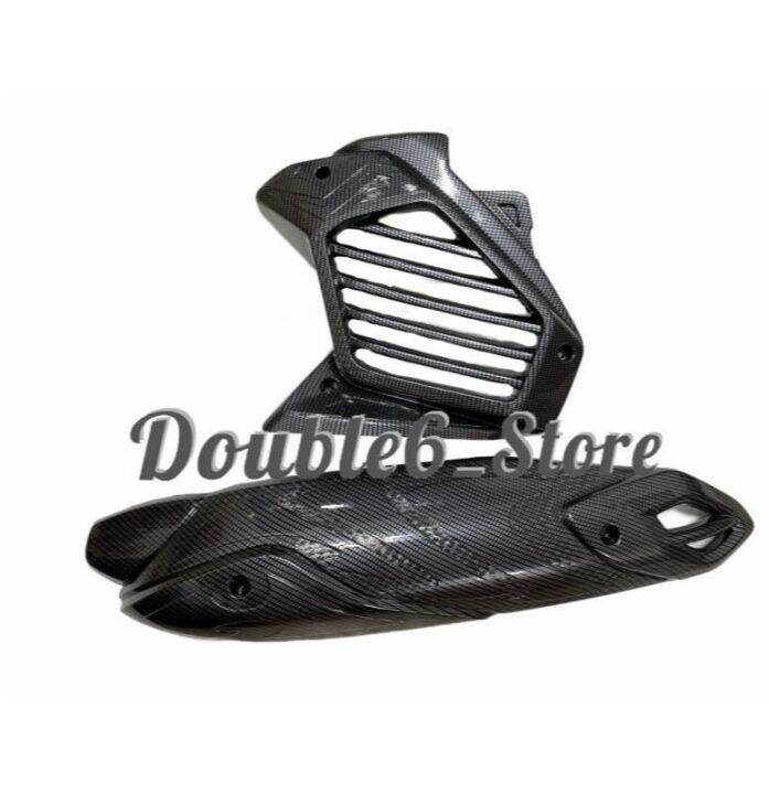 NVX V2 NMAX V2 EXHAUST COVER & COOLANT COVER CARBON NVX155 V2 NVX 2021 ...