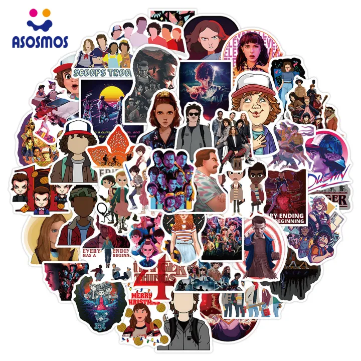 ASM 50PCS Stranger Things Season 4 Doodle Stickers Kawaii Stickers Cute ...