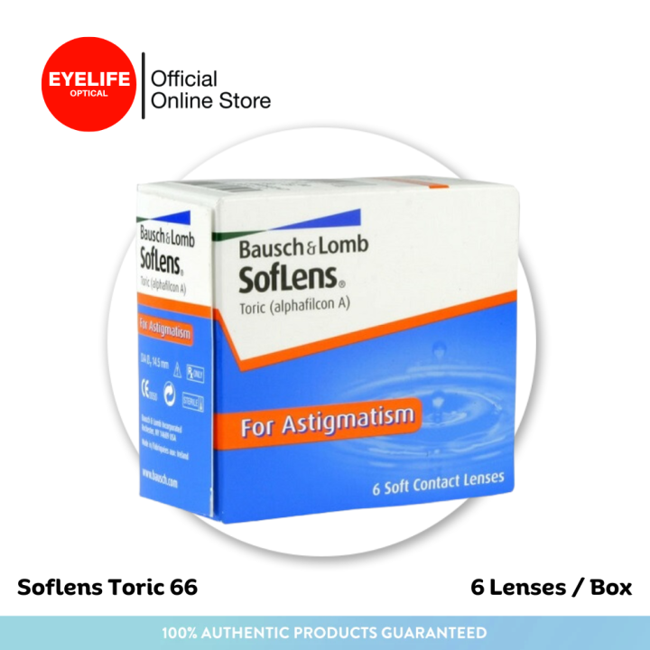 B&L Soflens 66 Toric Contact Lens / Astigmatism Lens / Bausch & Lomb ...