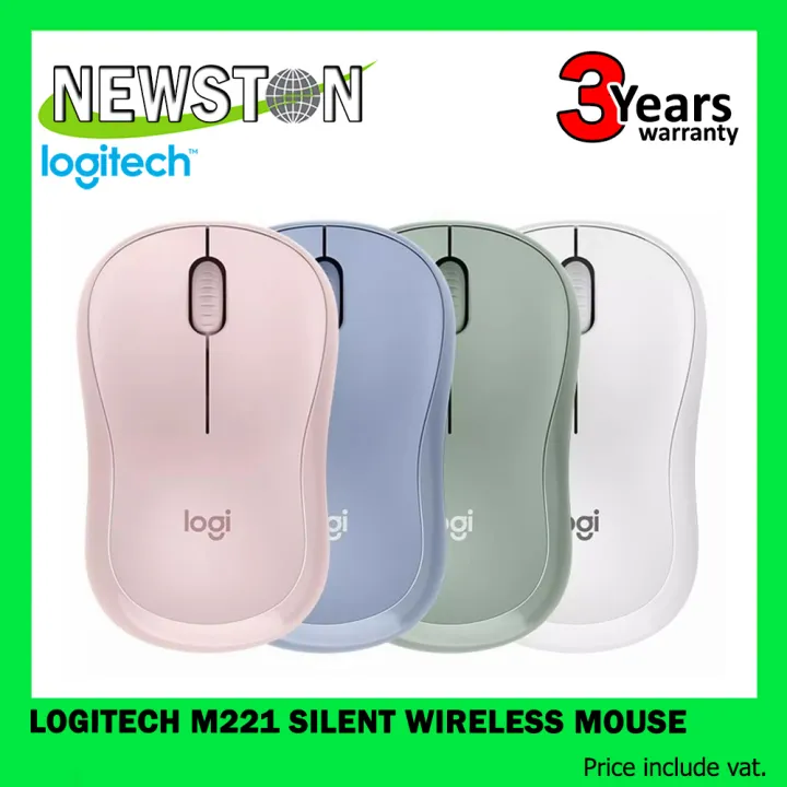 Logitech M221 Silent Wireless Mouse เลือกสี | Lazada.co.th