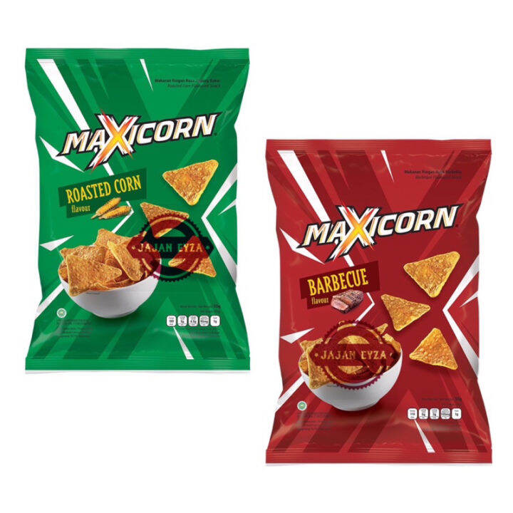 INDOFOOD MAXICORN ROSTED CORN 55gr / MAXICORN BARBECUE / MAXICORN ...