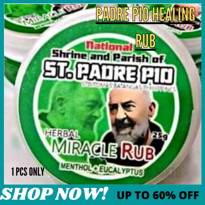 SUPER SALE!! PADRE PIO healing rub for any kinds of body pain proven ...