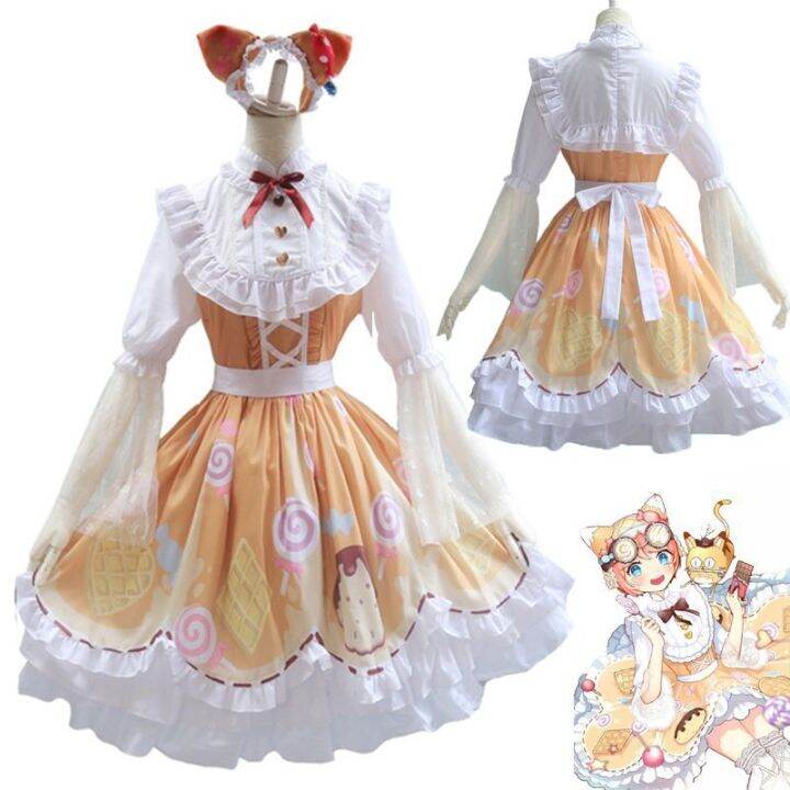 Anime Game Identity V Tracy Reznik Cosplay Costume Lolita Princess Long ...