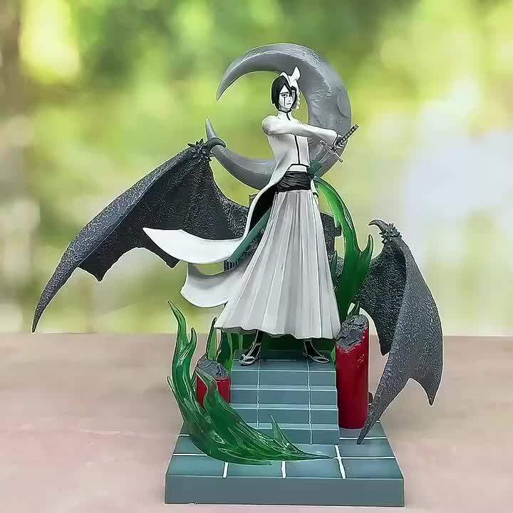 33ซม. Anime Bleach Ulquiorra Cifer Acrion รูปตุ๊กตาของเล่นชายสีขาวพระ ...