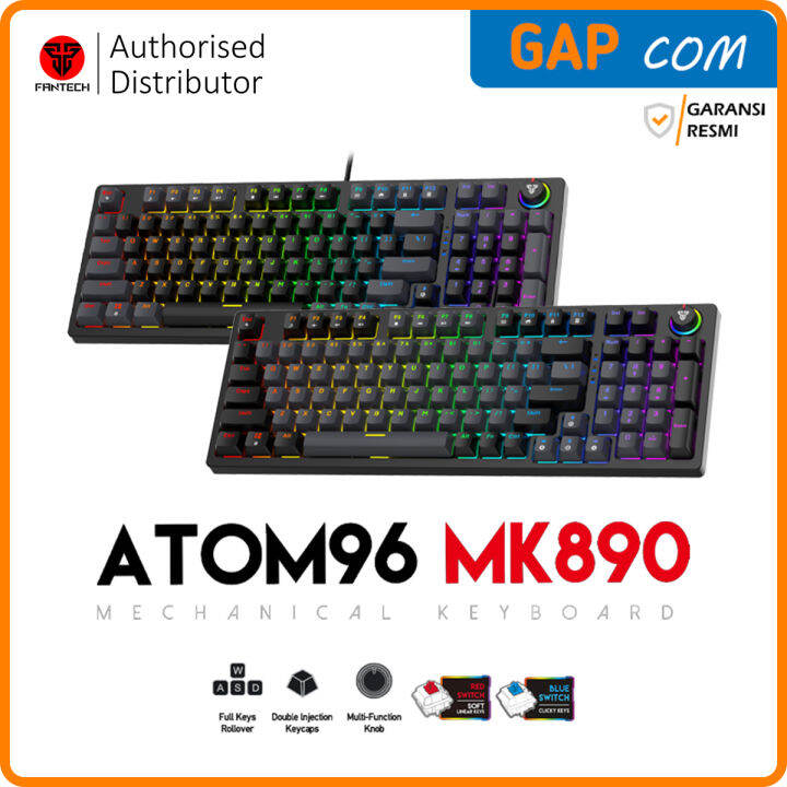 Keyboard Gaming Mechanical Fantech MK890 Atom96 RGB with Function Knob | Lazada Indonesia