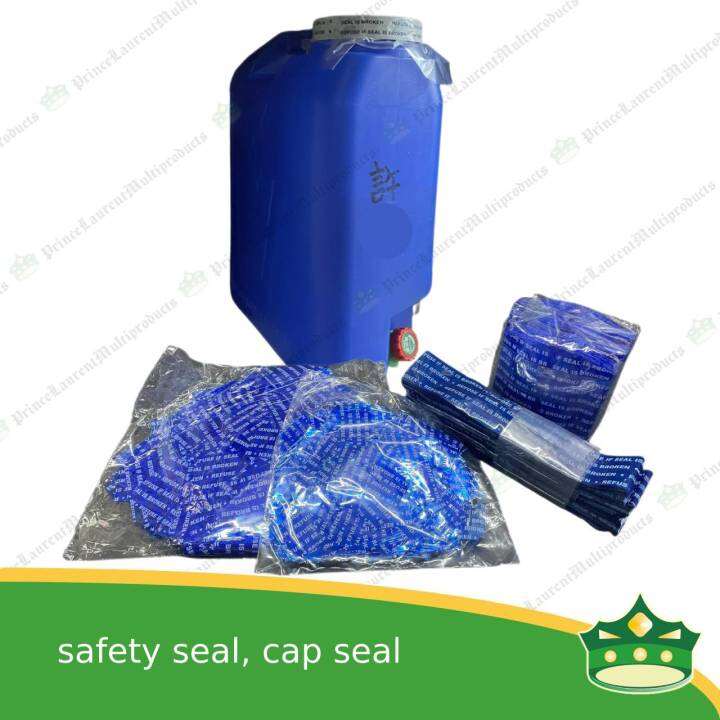 [500 pcs] safety seal shrinkable cap seal for water station slim type ...