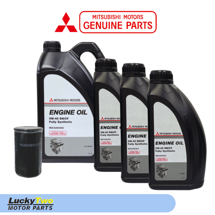 Mitsubishi Genuine Motor Oil Fully Synthetic 5W-40 for 4D56 with Oil ...
