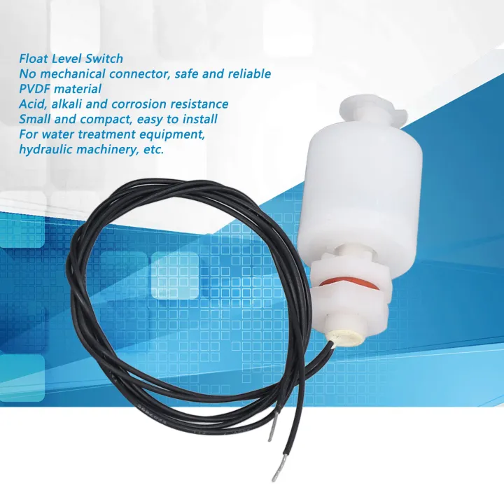 Liquid Level Sensor, PVDF Material Float Switch Acid Alkali Resistant ...