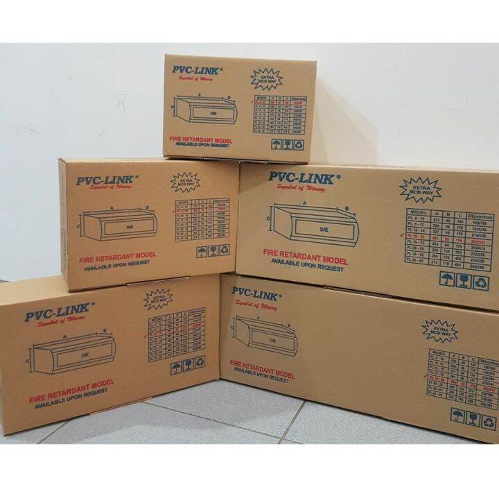 PVC LINK MCB DISTRIBUTION BOX / DB BOX / MCB BOX (6WAYS ~ 42WAYS) | Lazada
