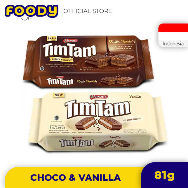Indonesia Arnott's TimTam Arnotts Tim Tam Vanilla / Classic Chocolate ...