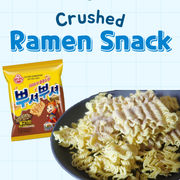 Korean Crushed Ramen Snack The Real Ramyeon Snack the same way in the ...