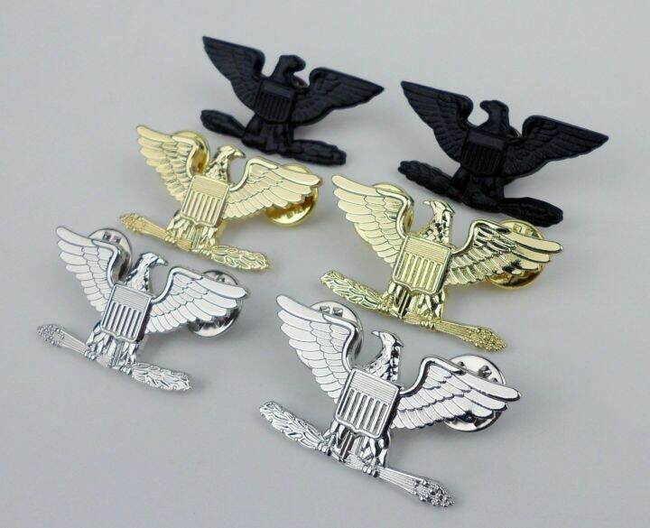 tomwang2012. THREE SET US ARMY OFFICER COLONEL RANK INSIGNIA BADGE US ...