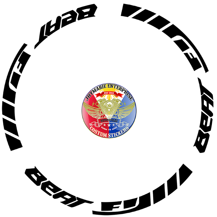 HONDA BEAT. HONDA BEAT FI MAGS STICKER DECALS SET FOR 2 WHEELS FRONT ...