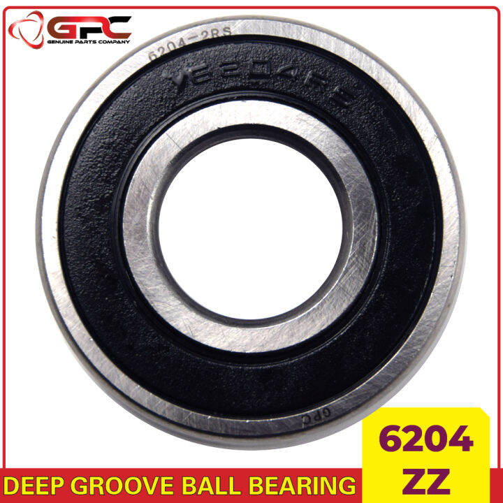GPC 6204 ZZ Deep Groove Ball Bearing with 2 Side Dust Cover | Lazada PH
