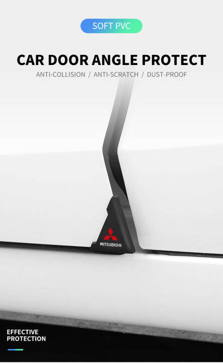 Proton Car Front Door Corner Protector Silicone Anti-Scratch Crash ...