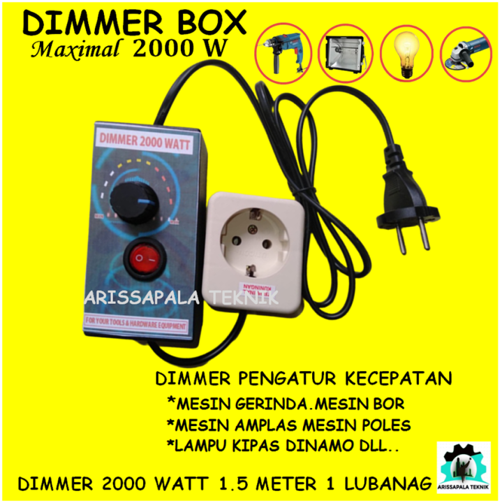 Pengatur Kecepatan Putaran Gerinda Bor Dinamo Kipas Heater Lampu Dimer ...